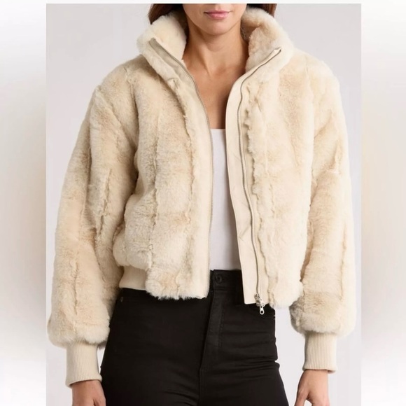 Jason Wu | Jackets & Coats | Nwt Jason Wu Cream Faux Fur Bomber Jacket | Poshmark